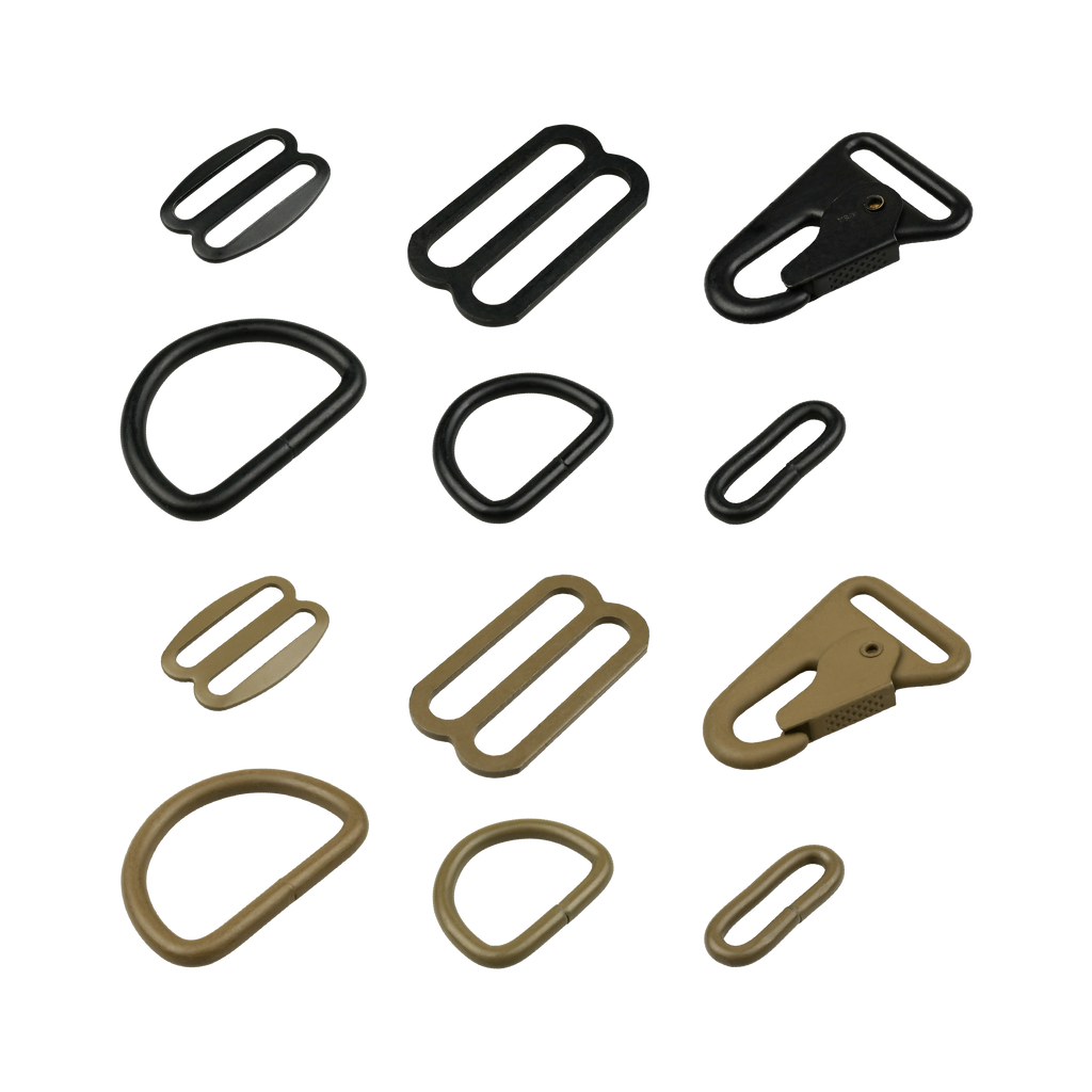 USA+ Metal Hardware Sample Kit - Made in USA, Berry